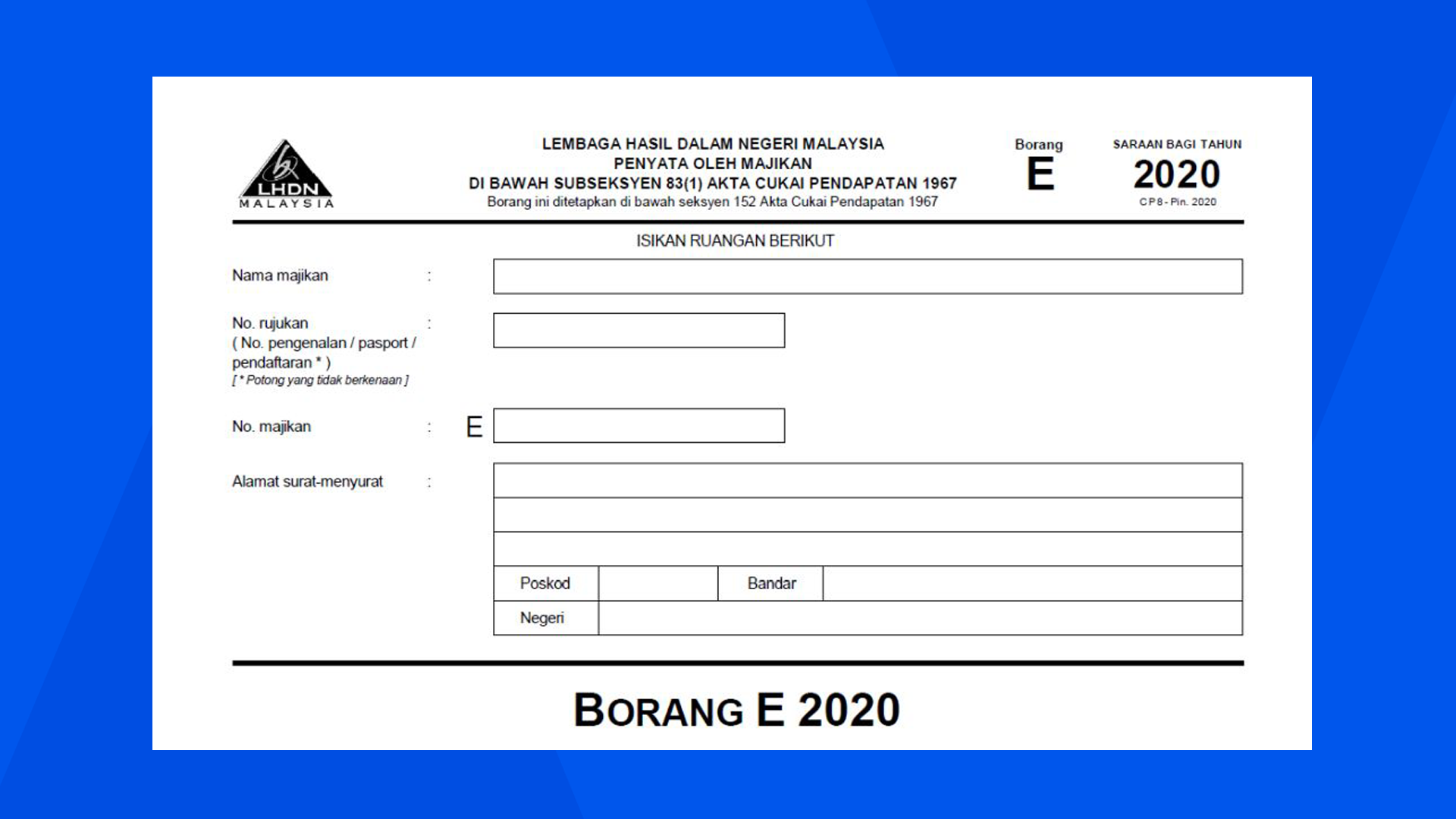 Understanding LHDN Form EA Form E And Form CP8D Swingvy Malaysia